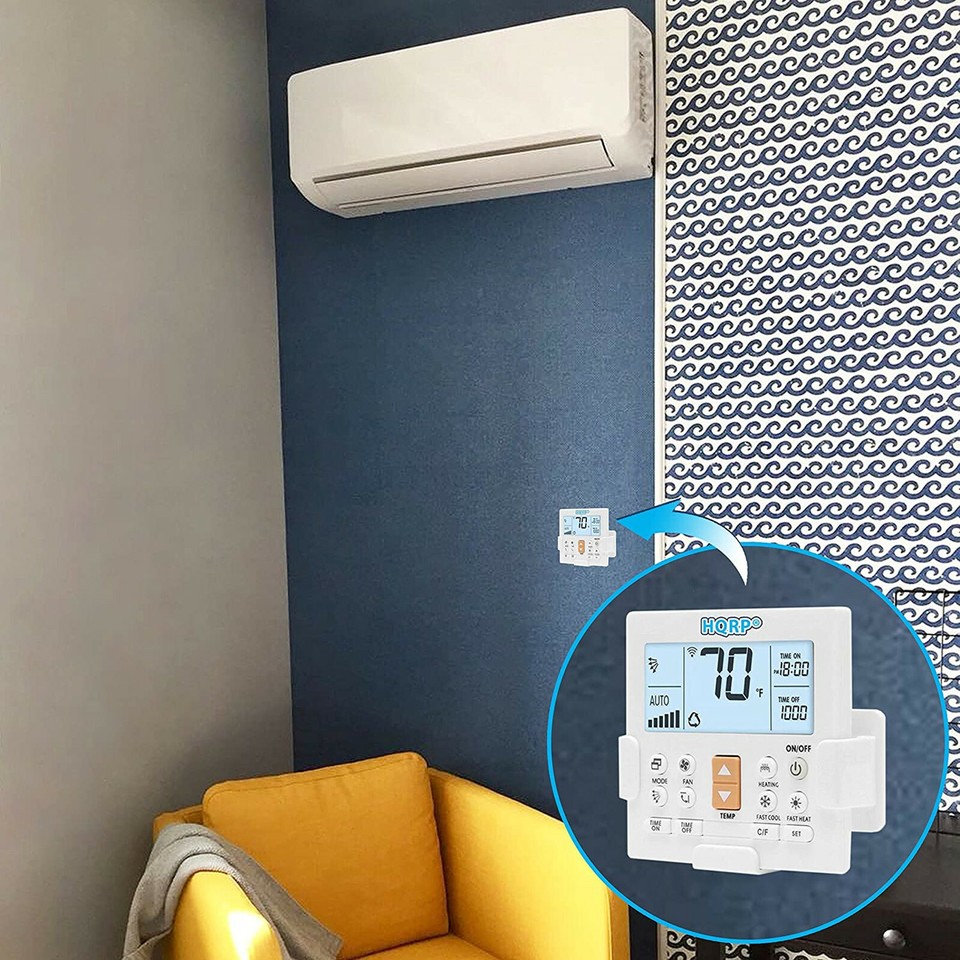 HQRP Universal A/C LCD Display Remote Control With Bracket for Air ...