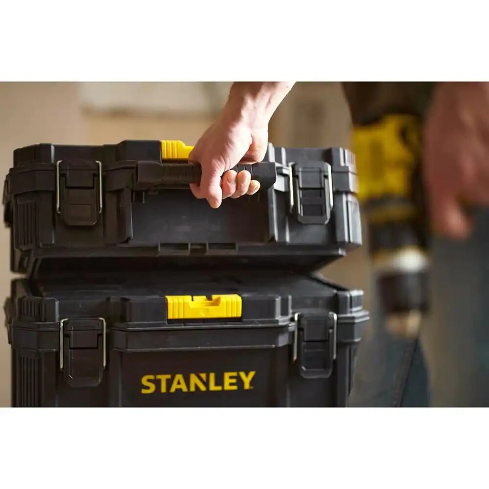 Stanley 3-in-1 Portable Rolling Heavy Duty Modular Workshop Tower Tool ...