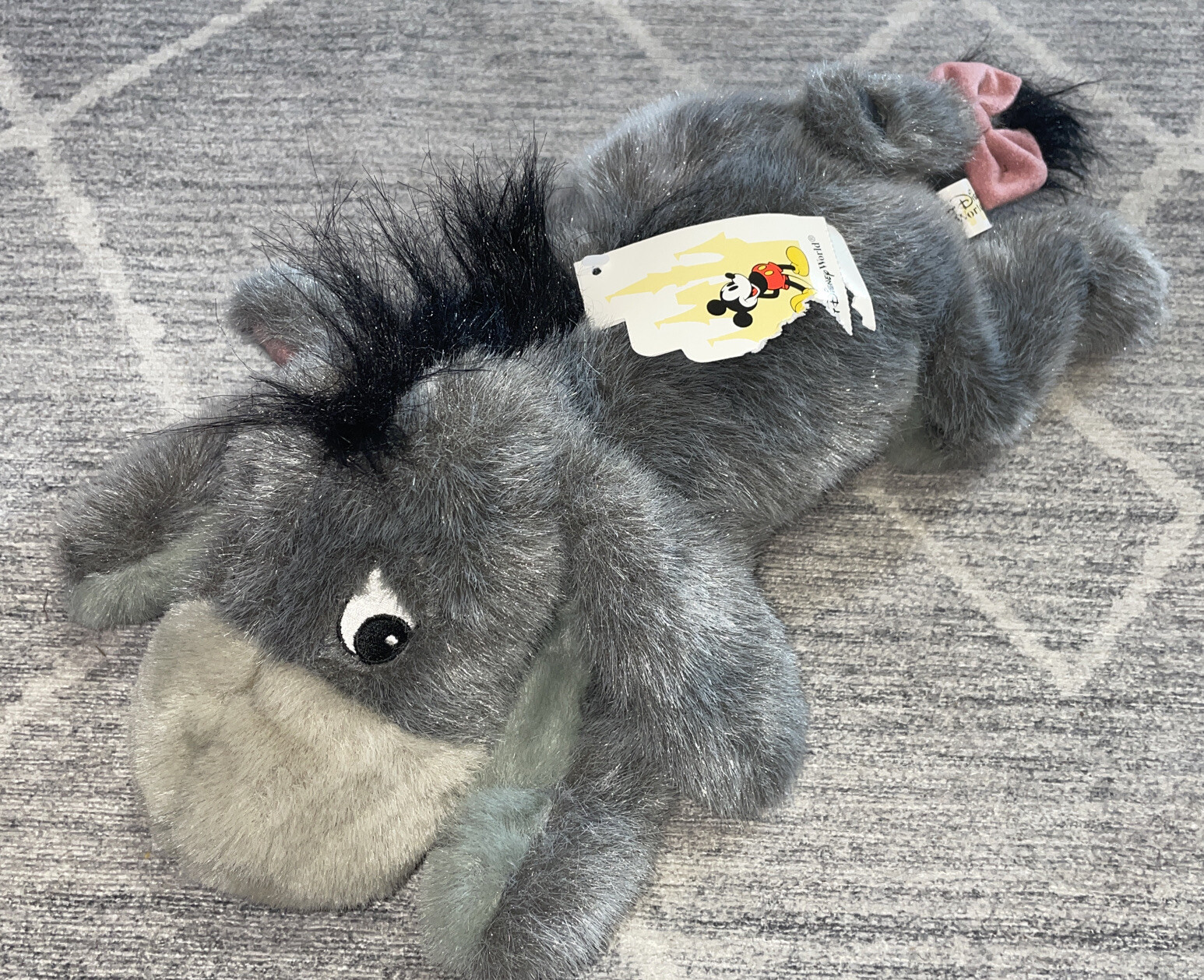 Vintage Walt Disney World Eeyore Plush Removable Tail Stuffed Animal ...