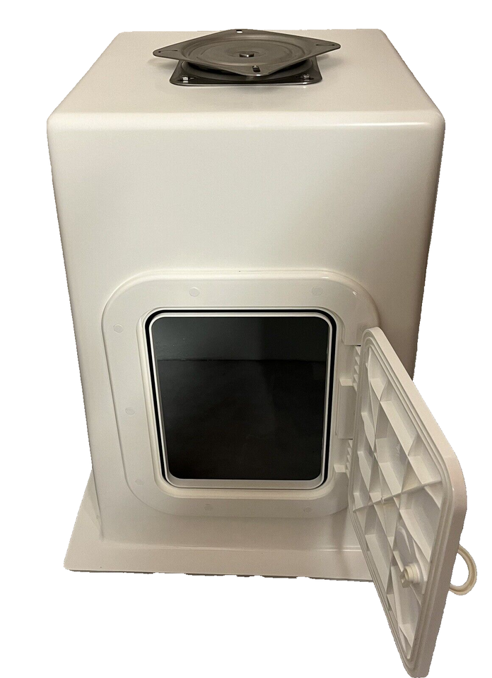 GRP Boat Seat Storage Box, 360° Swivel and Hatch - Rib/Fishing Boat ...