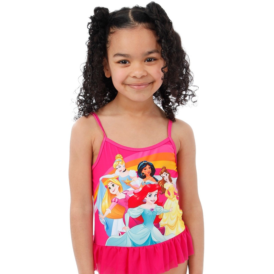 Disney Princess Swimsuit | Jasmine Cinderella And Belle Girls Swimsuit ...