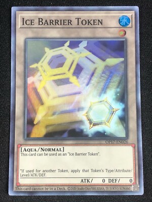 YUGIOH ICE BARRIER TOKEN OP17-EN026 SUPER NM | eBay