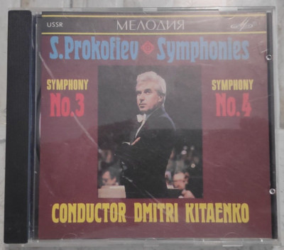 Prokofiev - Symphonies Nos. 3 & 4 Kitaenko Melodiya USSR 1990 CD No IFPI NM | eBay