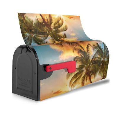 Summer Dusk Mailbox Wraps Post Letter Box Cover for Garden Home Decor ...