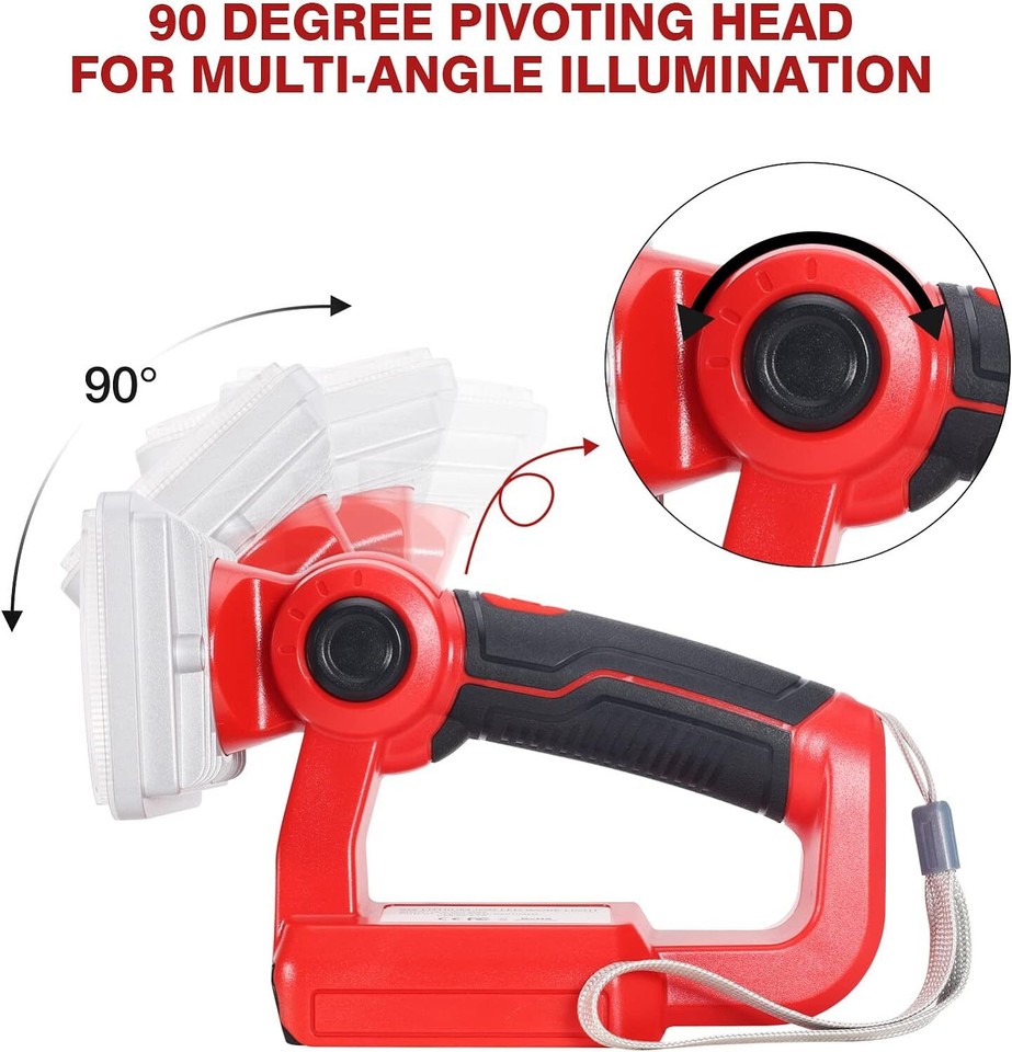 for Milwaukee M18 Battery Cordless LED Work Light 9W 1000LM Handheld ...