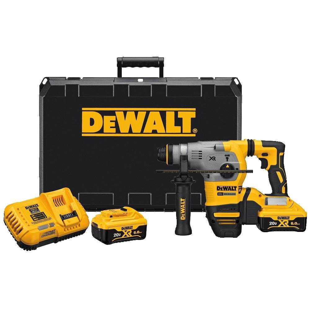 DeWalt DCH293R2 20V MAX XR Brushless 1-1/8" L-Shape SDS Plus Rotary ...