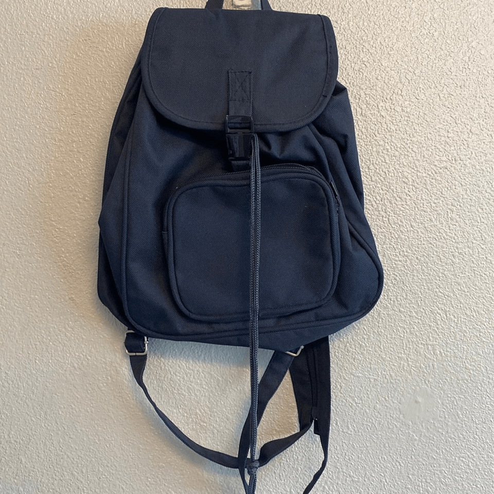 Classic navy blue mini vintage 90’s backpack | eBay