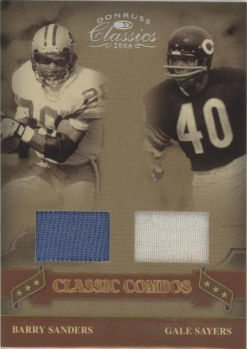 2006 Donruss Classics - Classic Combos Barry Sanders, Gale Sayers #CC-1 ...