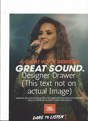 Demi Lovato For JBL 2018 Print Ad Advertisement | eBay