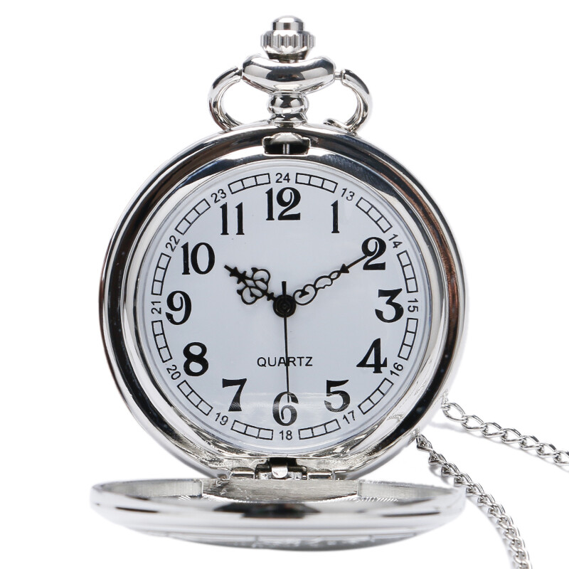 Silver/Black/Bronze Movie Doctor Theme Quartz Analog Pocket Watch ...