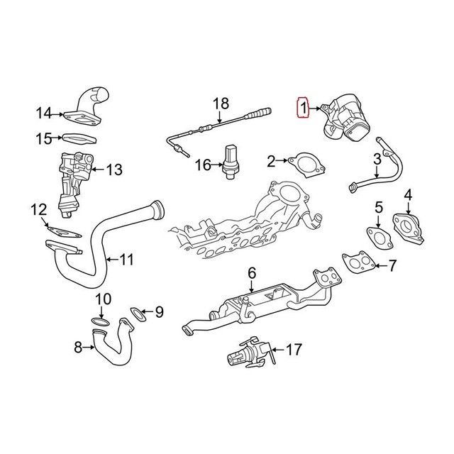 Genuine Mercedes-Benz EGR Valve 6421402160 OEM for sale online | eBay
