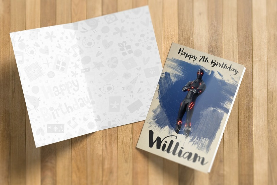 FORTNITE Personalised Birthday Card for Boys Son Grandson Nephew ...
