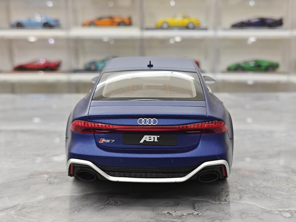 GT Spirit 1:18 Audi RS7 ABT Matte Blue Limited Edition Resin Car Model ...