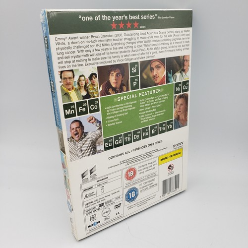 Breaking Bad Complete Series 1, 3 Disc Box Set The First Season DVD UK PAL | eBay