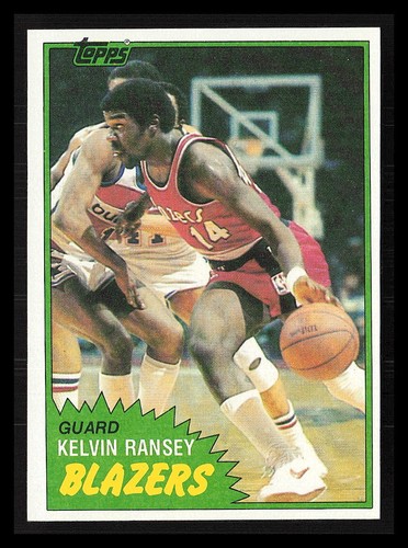 Kelvin Ransey 1981 Topps #W88 Portland Trail Blazers | eBay