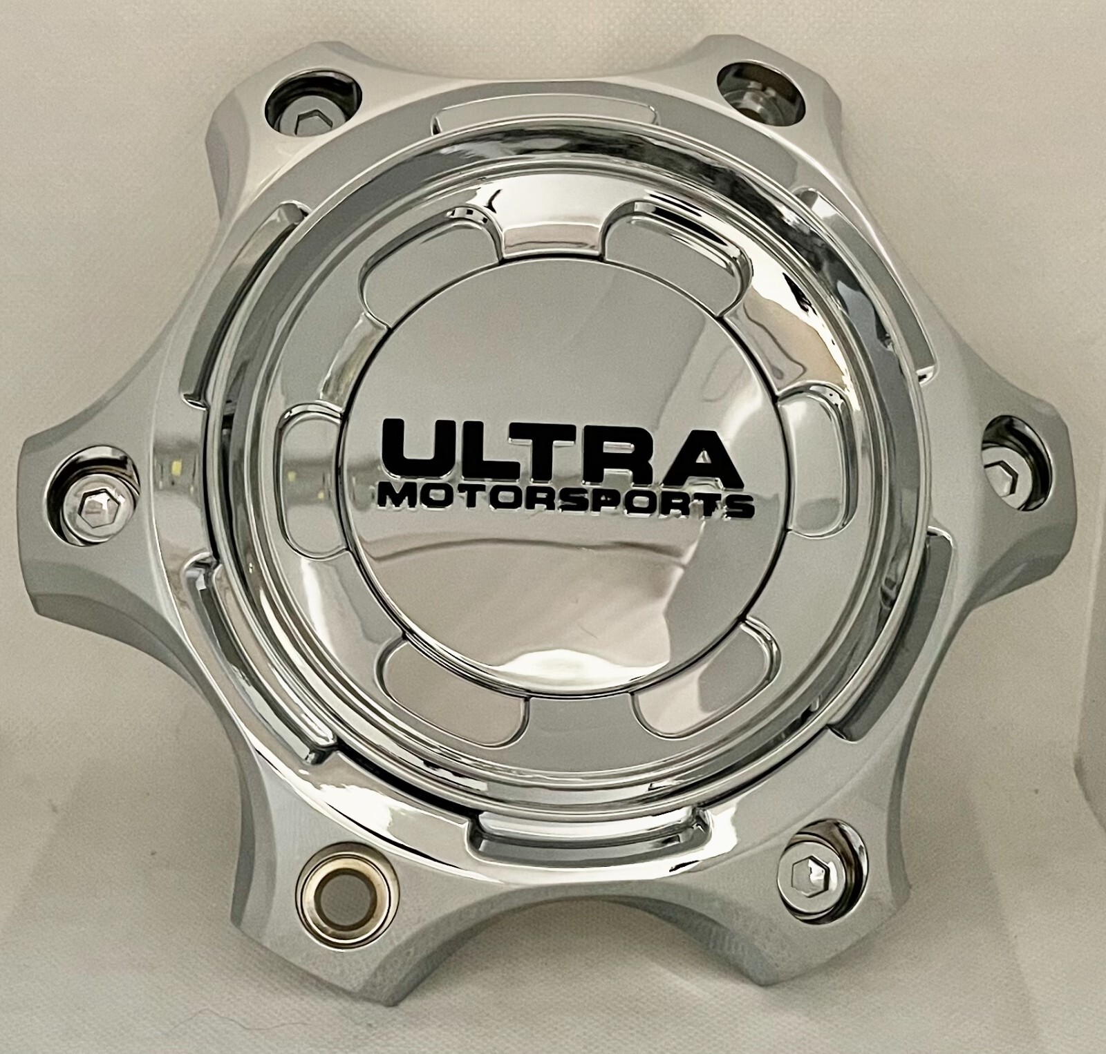 ULTRA MOTORSPORTS NEW CHROME CENTER CAP W GLOSS BLACK ULTRA LOGO # 89 ...
