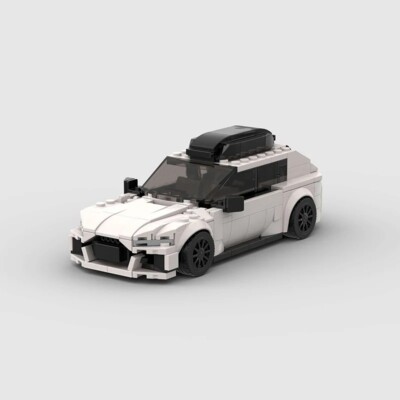 MOC LEGO Car: Audi RS6 White Speed Champions Style Fast Delivery ...