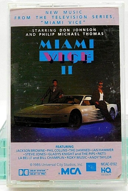 Miami Vice 2 Television Soundtrack Cassette 1986 MCA Records for sale ...