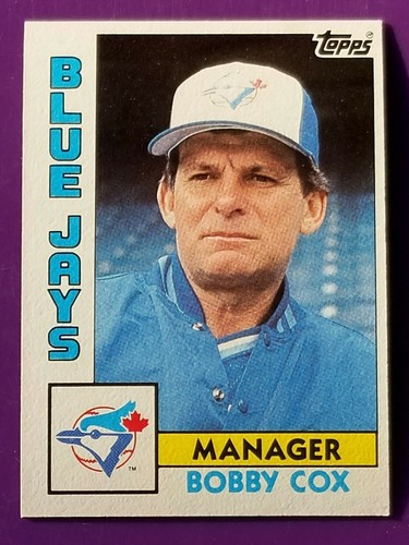 Bobby Cox, Blue Jays, 1984 #202 Topps Baseball Card GDC - GREAT CARD | eBay