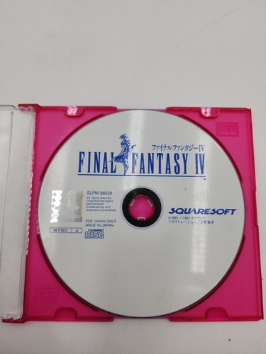 Playstation 1 Final Fantasy IV Japan Import PS1 Final Fantasy 4 RPG ...
