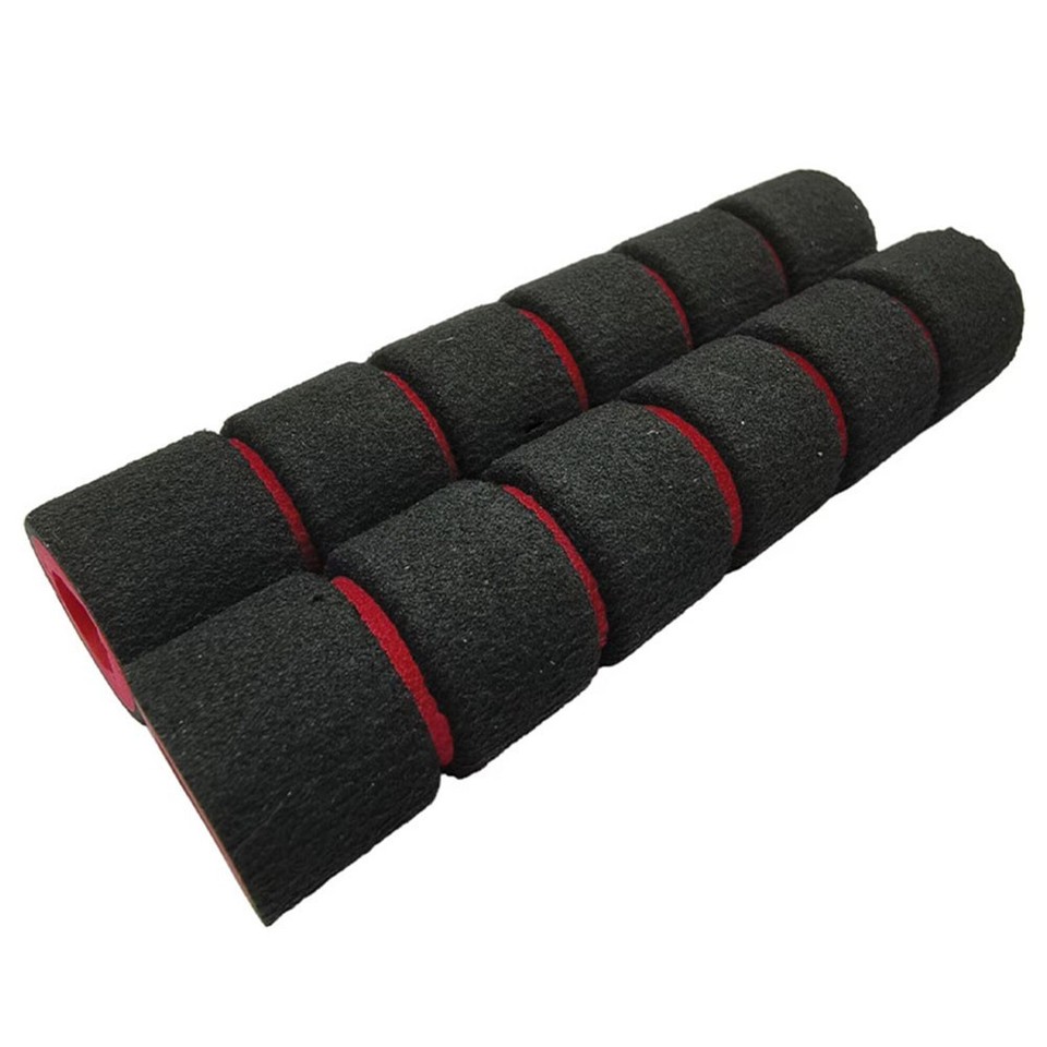 Motorcycle Handlebar Foam Cover Set Ergonomic Design Red and Black Color | eBay UK