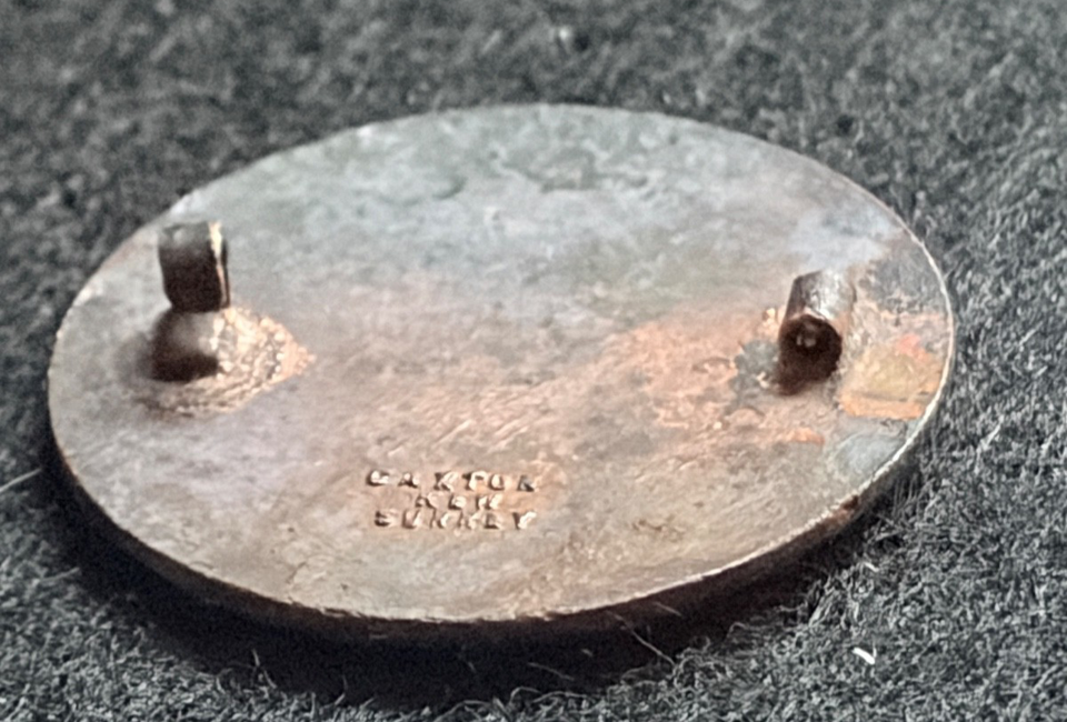 VERY POOR ORDER - MATTHEW HALL 1848-1948 CENTENARY PIN BADGE - MISSING ...