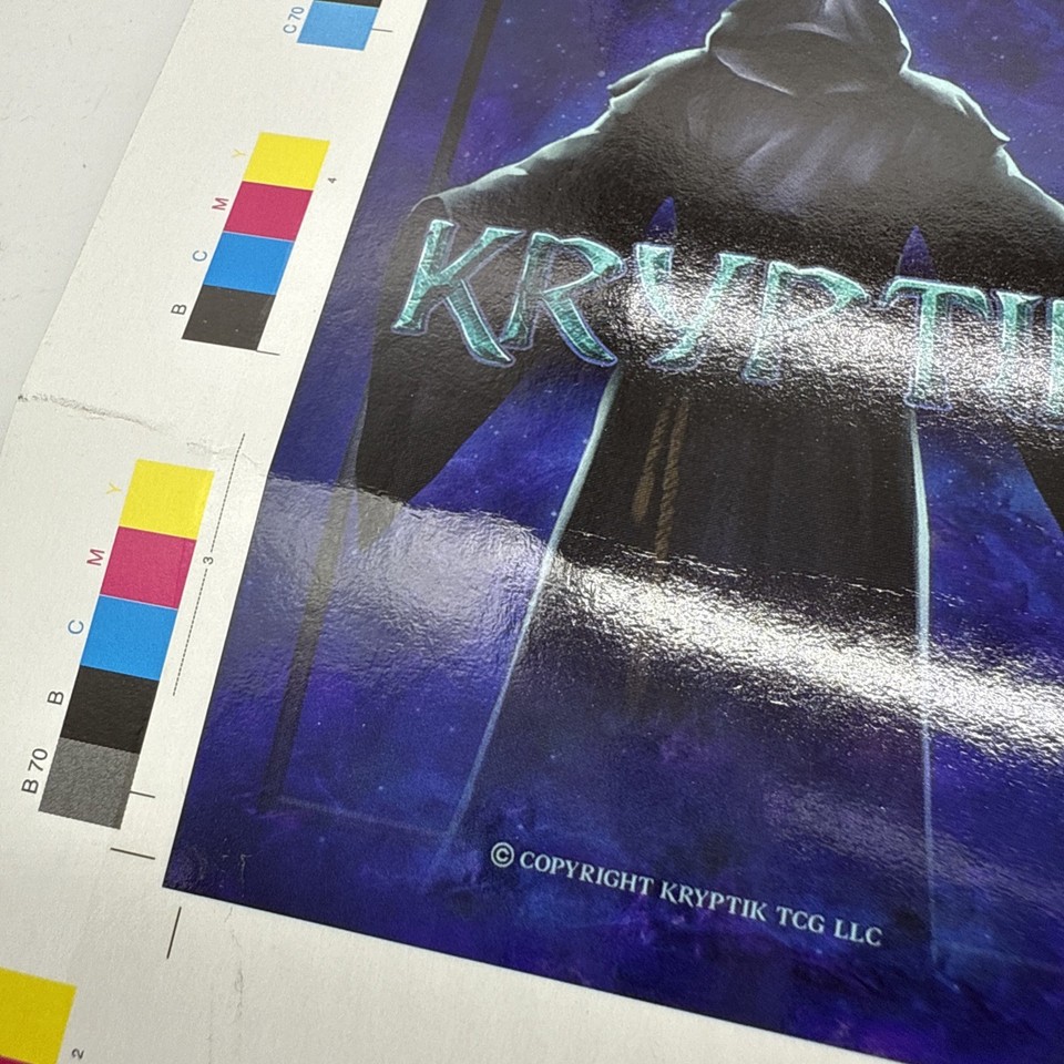 Kryptik x eBay Juturna RAINBOW Holo Foil UNCUT SHEET - Kryptik TCG ...