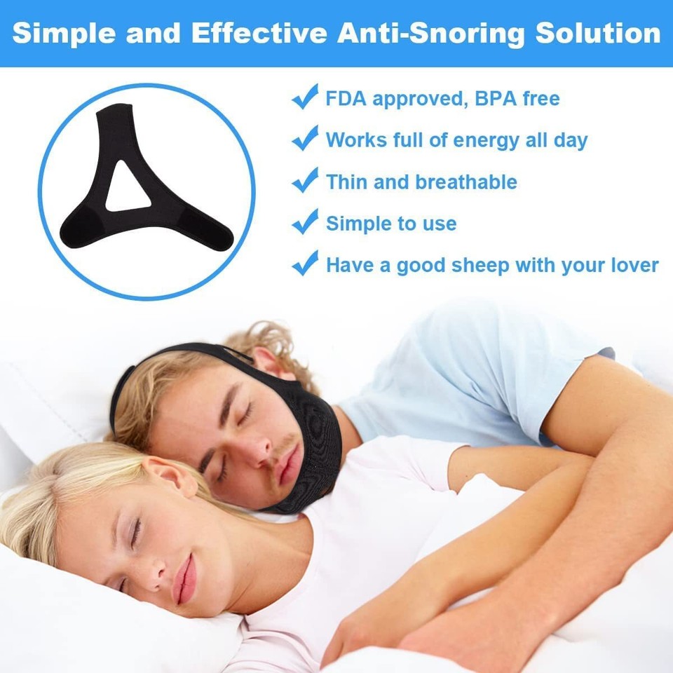 Snoring Chin Strap by Chin Strap Sleep Devices Snore Sleep aid Sleep ...