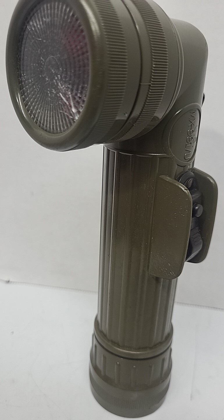 Fox Military OD Anglehead Flashlight with color lenses. | eBay