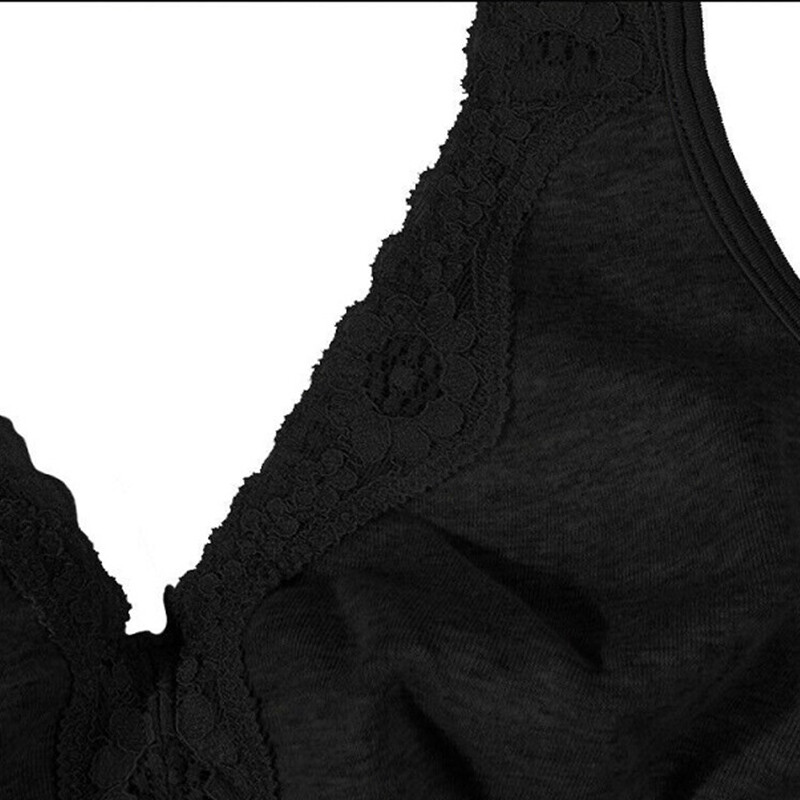 PLUS SIZE 36-54 AA-G Women Bra Lace Large Bosom Lingerie Wireless ...