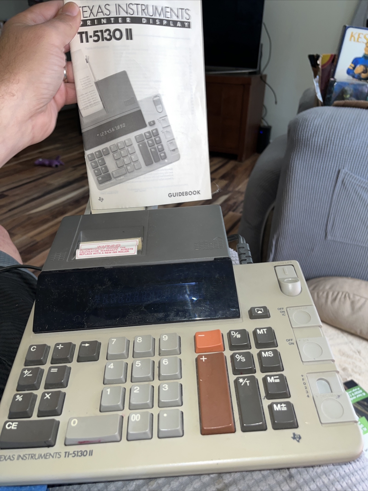 Texas+Instruments+Printing+Calculator+Ti-5130+Adding+Machine+Printer ...