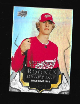 SIMON EDVINSSON RC 2023-24 BLACK DIAMOND EXQUISITE ROOKIE DRAFT DAY ...