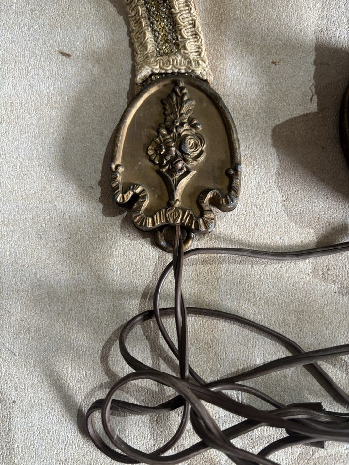 ANTIQUE LAMP-ETTE BRACKET LAMP 1920s WALL LIGHT SOCKET PARTS ...