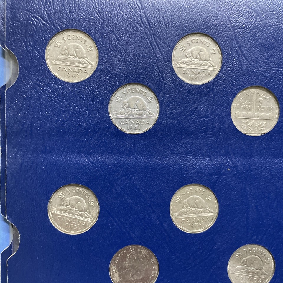 Whitman Canadian Canada Type Set Collection 9522 Coin Album With 25 ...