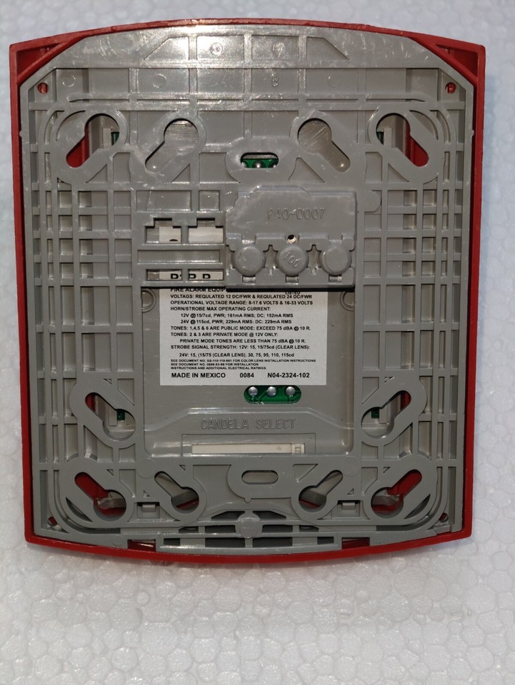System Sensor P2R Fire Alarm Horn Strobe Red Wall Mount P2R | eBay