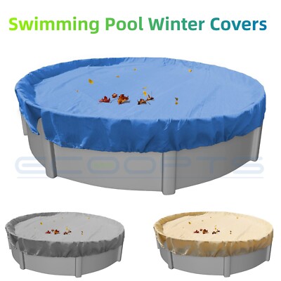 Round Above Ground Pool Cover Winter Mesh Cover Reversible Home ...