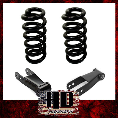 1973-1979 Ford F150 F100 3"F 2"R Lowering Coil Springs Shackles Drop ...