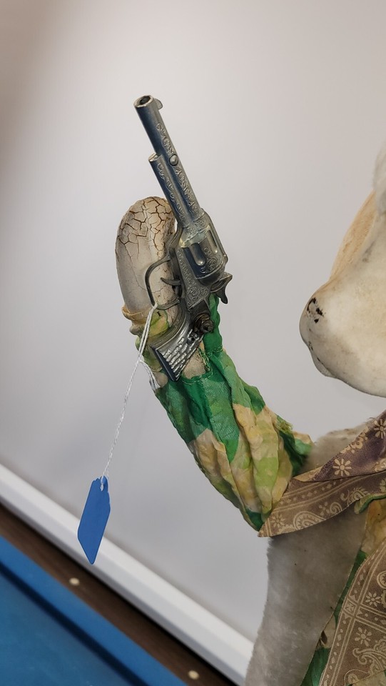 Vintage Mechanical Dressed Sheriff Rabbit Bunny Store Window Display ...