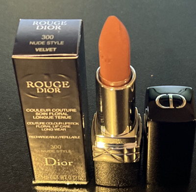 Dior Rouge Dior Lipstick 300 Nude Style Velvet 0.12oz/3.5g New! | eBay