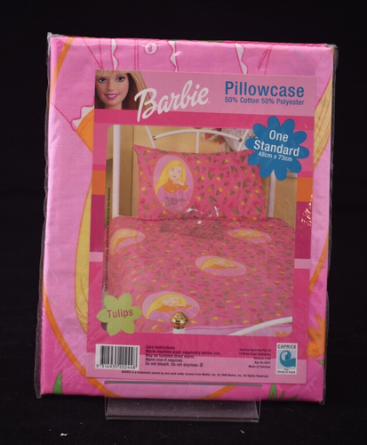 BNIP One Mattel Vintage Barbie Pillowcase Tulips 1999 | eBay