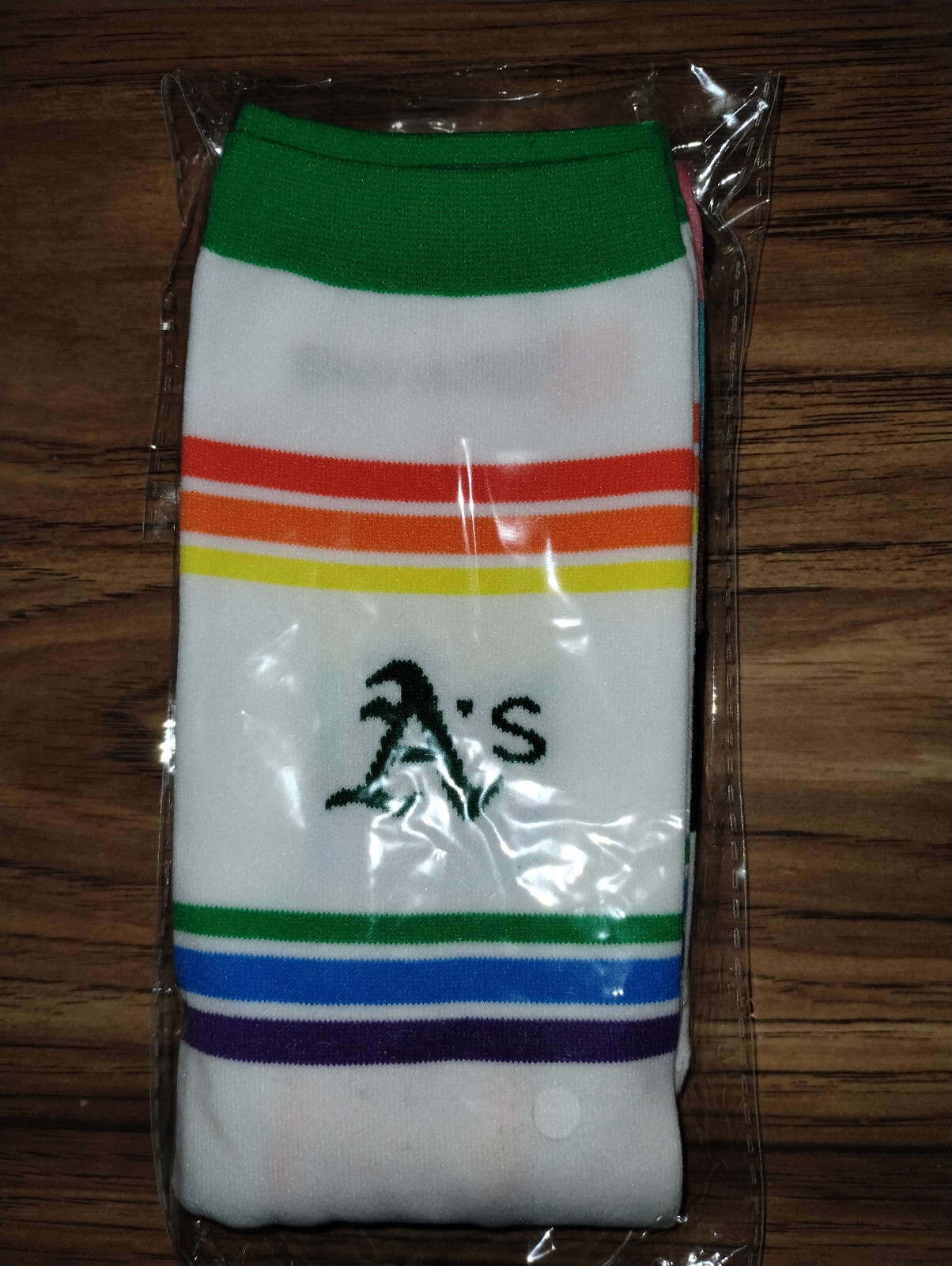 Oakland A’s Pride Socks Pair 9/1/23 Glenn Burke Night Athletics LGBTIQA ...