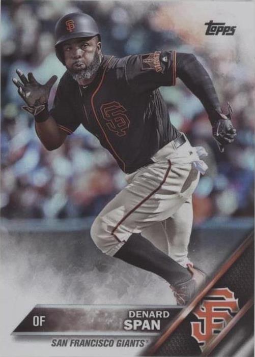 2016 Topps Update Series - Denard Span #US128 Rainbow Foil for sale ...