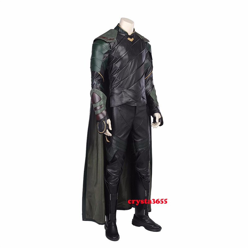 Thor：Ragnarok Loki Cosplay Custome Full Set Top Pants Boots Robe Vest ...