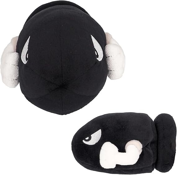 Super Mario Bullet Bill S 9cm ALL STAR COLLECTION Plush Soft Toy Sanei ...