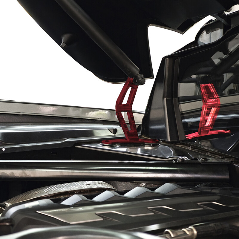 For Corvette C8 Z51 Z06 Stingray Red Rear Hatch Supports Brackets ...