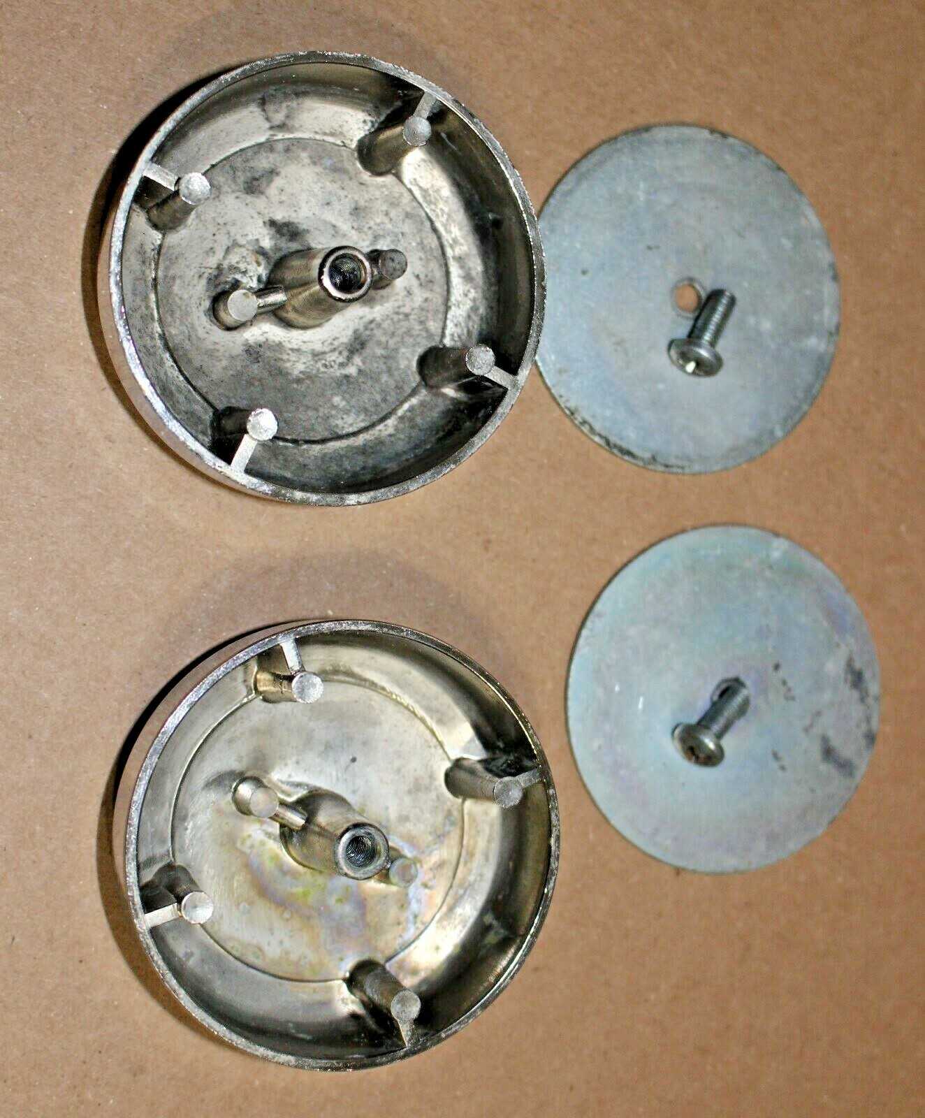 NOS Fenton Super Shark Center Caps Muscle Car Hot Rat Rod SCTA Ford ...