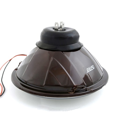 7" H6024/6014 Halogen Purple COB LED Halo Ring H4 Light Bulb Angel Eye ...