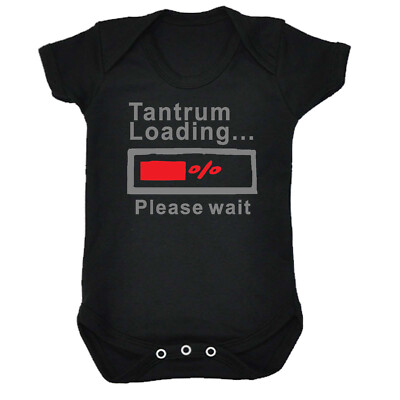 Babygrow Tantrum Loading - Funny Babygrow Baby | eBay