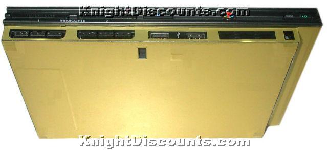 PS2 & Playstation 2 Slim GOLD Skin - Case Mod Sticker Sony PS2 - US ...