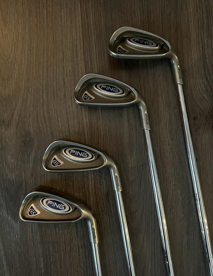 Ping G5 White Dot Golf Iron Set 5-9 PW SW UW Stainless Steel Shaft Men's RH | eBay